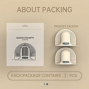 Cosamtec Silicone Oven Mitts Heat Resistant Mini Oven Gloves and Pot Holders Set for Kitchen Non Slip Waterproof Pinch Grips for Cooking and Baking Set of 2