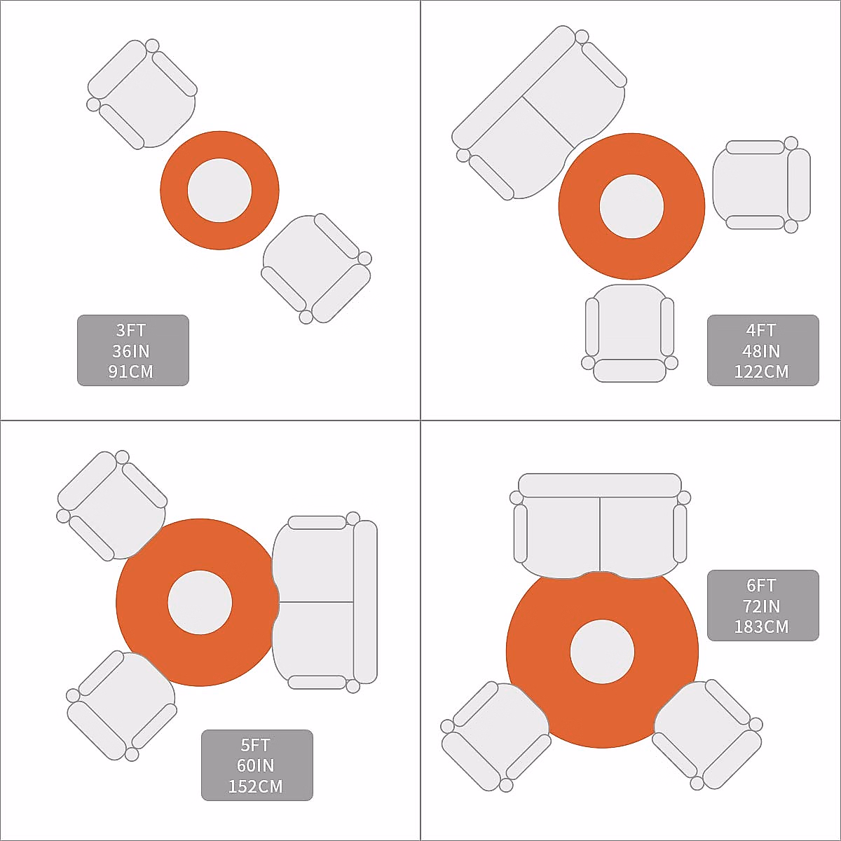 Dusty Blue Grey Area Rug for Nursery Room 3 ft Modern Contemporary Round Rug Carpet Floor Mat Yoga Mat for Boys Girls Playroom Home Decor 3 ft