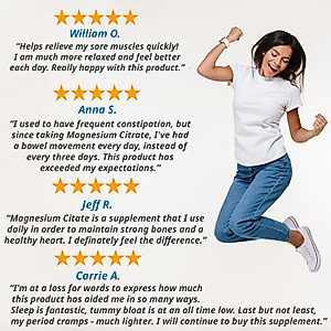 Magnesium Citrate 400mg - 200 Capsules - High Potency for Sleep, Leg Cramps, Extra Strength Absorption, Easy to Swallow Pills for Women & Men, Vegan Supplement Not Tablets - Made in USA