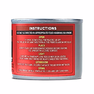 Royal Oak Canned Heat 12 Pack 6 Hour Fuel, Easy Open, Resealable, Non-Drip, For Food, Burners for Chafing Dishes, Buffet Burners, Parties, Weddings, BBQs
