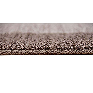 Unique Loom Del Mar Collection Area Rug - Sarah (2' 7" x 10' Runner, Dark Beige/ Brown)