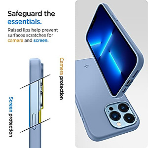 Spigen Silicone Fit Mag (MagFit) Compatible with MagSafe Designed for iPhone 13 Pro Case (2020) - Sierra Blue