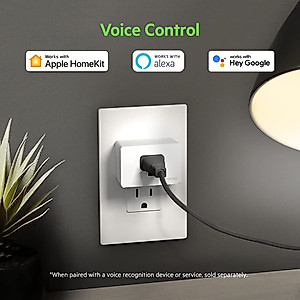Wemo Smart Plug (Simple Setup Smart Outlet for Smart Home, Control Lights and Devices Remotely Works w/Alexa, Google Assistant, Apple HomeKit)(Pack of 1)