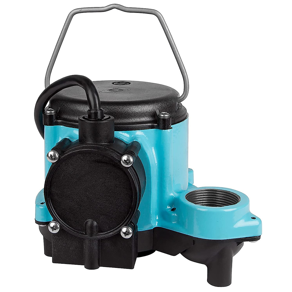 Little Giant 506160, 6-CIA-ML 115 Volt, 1/3 HP, 2760 GPH Cast Iron Replacement Compact Submersible Sump Pump for Under Sink and Laundry Tray Systems with Integral Low Level Diaphragm Switch, Blue