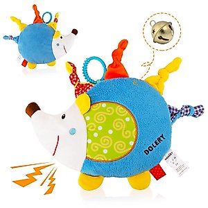 Inbeby Baby Crib Stroller Toys, Infant Car Seat Toys 0-6 Months Multi Functions, Plush Rattle Sensory Hanging Toys with C-Clip, Newborn Infant Baby Girl Boy Gift Toy 0 3 6 12 Month