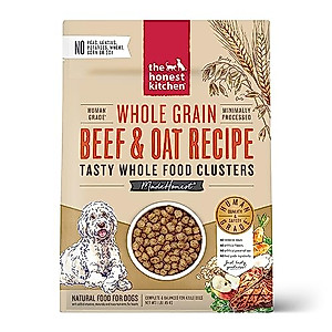 The Honest Kitchen Whole Food Clusters Whole Grain Beef & Oat Dry Dog Food, 1 lb Bag