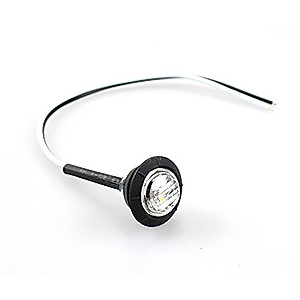 (Pack of 50) Madcatz Amber Light (Clear Lens) 3/4" inch Bullet Side Led Marker Trailer lights Clearance Indicator 12V DC