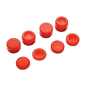 Pack of 8 pcs Analog Controller Gamepad Raised Antislip Thumb Stick Grips Thumbsticks Joystick Cap Cover for PS5, PS4, PS3, Switch Pro, Xbox one, Xbox 360, Wii U, PS2 Controller (Red)
