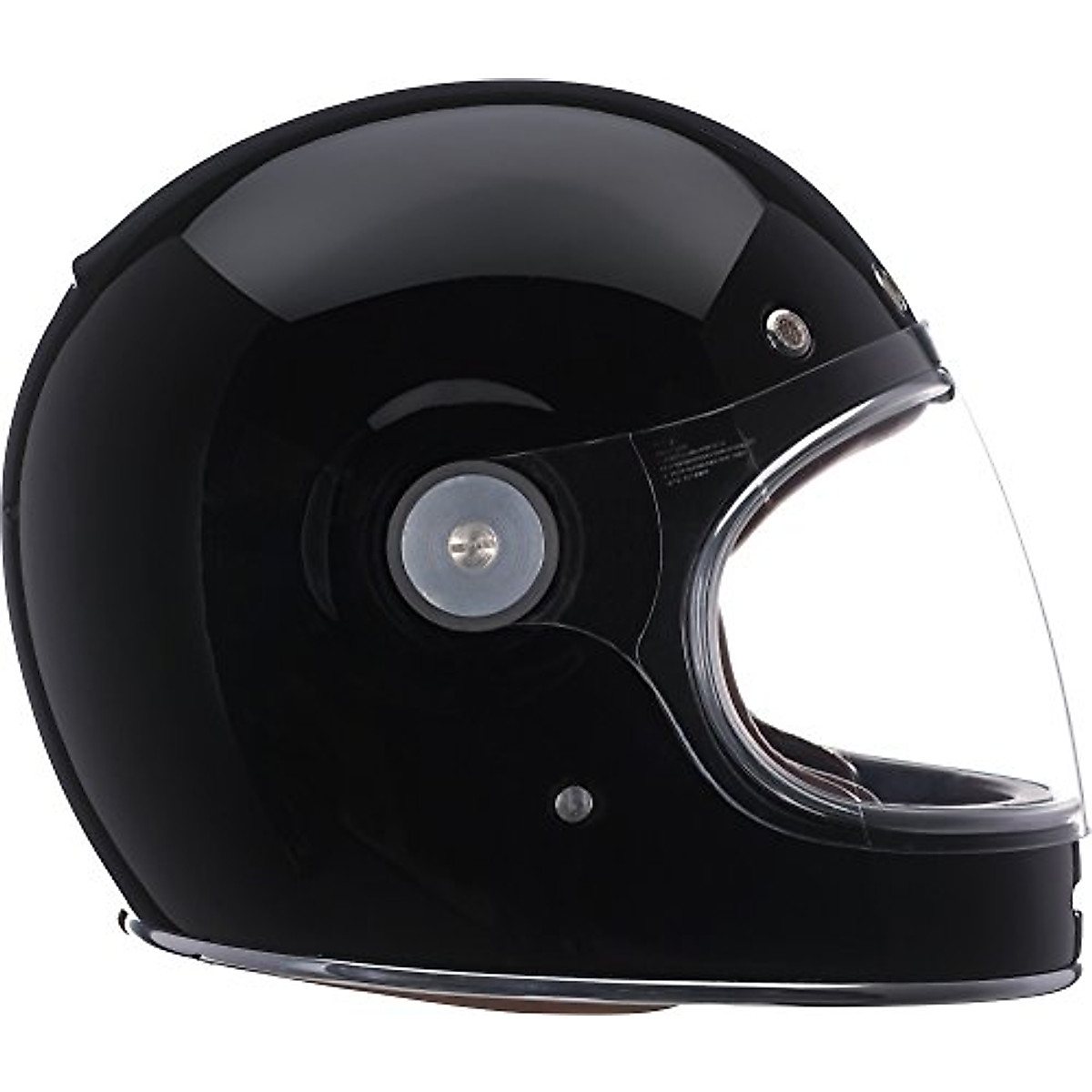 Bell Bullitt Full-Face Motorcycle Helmet (Solid Gloss Black, Medium)