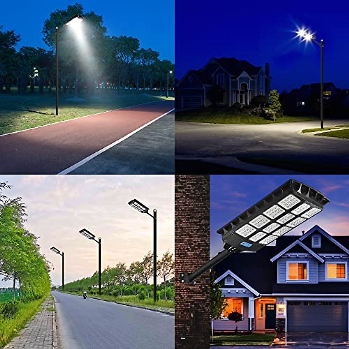 PINSAI LED Solar Street Light Outdoor Waterproof,50000LM Large Spuer Bright Solar Powered Security Flood Lights,Motion Sensor lamp for Yard,Fence,Parking Lot, Patio,Shed, Deck,Path