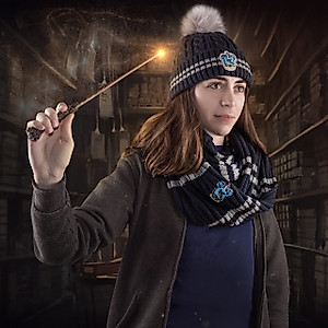Cinereplicas - Harry Potter - Infinity Scarf - Ultra soft - Officially licensed - Ravenclaw - 190 cm - Blue & Grey