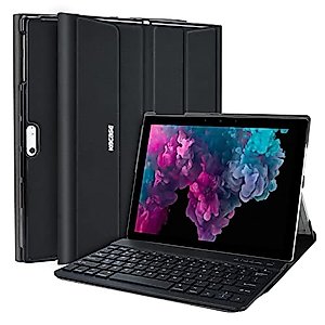 Microsoft Surface Pro 7 Case with Keyboard, Keyboard Case for Microsoft Surface Pro 7 /Surface Pro 6/Surface Pro 5/ Surface Pro 4 12.3 inch Tablet Detachable Wireless Bluetooth Keyboard