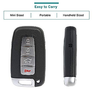 SELEAD Keyless Entry Remote Control Car Key Fob Keyless Entry Remote fit for Hyundai for Kia Azera Equus Genesis Sonata 2011-2015 Antitheft Keyless Entry Systems PCF7952 4 Buttons 1pc US Stock