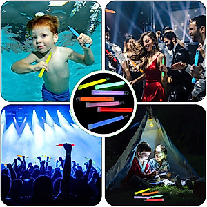 AIVANT Ultra Bright Large Glow Sticks - Long Last Lighting Over 12 Hours for Parties and Kids Playing, Emergency Light Sticks for Hurricane Supplies, Earthquake, Survival Kit and More