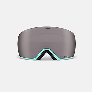 Giro Lusi Ski Goggles - Snowboard Goggles for Women - Cool Breeze Charcoal Podium Strap with Vivid Onyx/Vivid Infrared Lenses