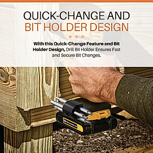 Drill Bit Holder Kit for DeWalt 20v Impact Driver Holder, Drill Bits Mount Holder, Cordless Tools, for DeWalt 20v Drill Impact Driver Holder, Drill Replace Magnetic Bit Holder Attachment, Drill Holder