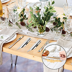 Crumbers for Servers, Crumb Sweepers, Food Crumb Scraper, Restaurant Crumb Cleaner, Portable Server Tools Stainless Steel Crumber Tool, Crumbers for Servers, Waiters, Waitresses (2 PACK, Pure Silver)