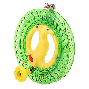 Fishing Line Reel, ABS Multifunction Sea Fishing Wheel Hand Wire Wrapping Fly Line Fishing Reel Accessory (Green)