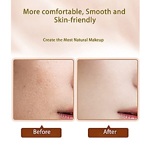 Foundation Makeup Brush for Blending Liquid, Cream Concealer or Flawless Cosmetics,makeup brushes with Bonus Protective Case, liquid foundation brush for face,foundation brush for liquid makeup(Black)