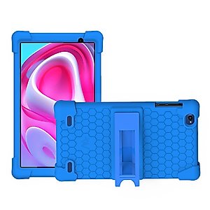 M8L Plus Tablet Case, Transwon Kids Case Cover for BLU M8L Plus Tablet 8 Inch, BLU M8L Plus Tablet Case - Blue