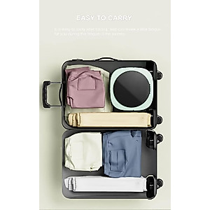 Small Portable Washing Machine, Mini Washer 9L High Capacity with 3 Modes Deep Cleaning for Underwear, Baby Clothes, or Small Items, Foldable Washing Machine for Apartments, Camping, Travel (Green)