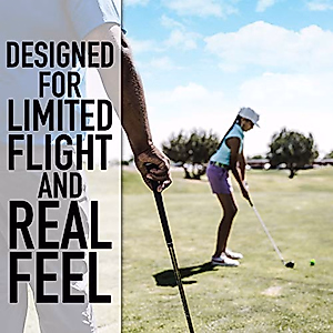 Franklin Sports Plastic Practice Golf Balls - Indoor + Outdoor Training Golf Balls - Best for Chipping + Putting Practice - Official Size Golf Balls - 12 Pack