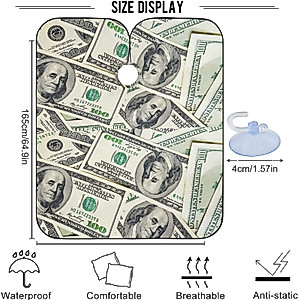 visesunny Professional Barber Cape Dollar All Print Polyester Hair Cutting Salon Cape Apron Water and Stain Resistant Shaving Cloth Beard Shaving Bib Hairdressing Cape Anti-Static Haircut