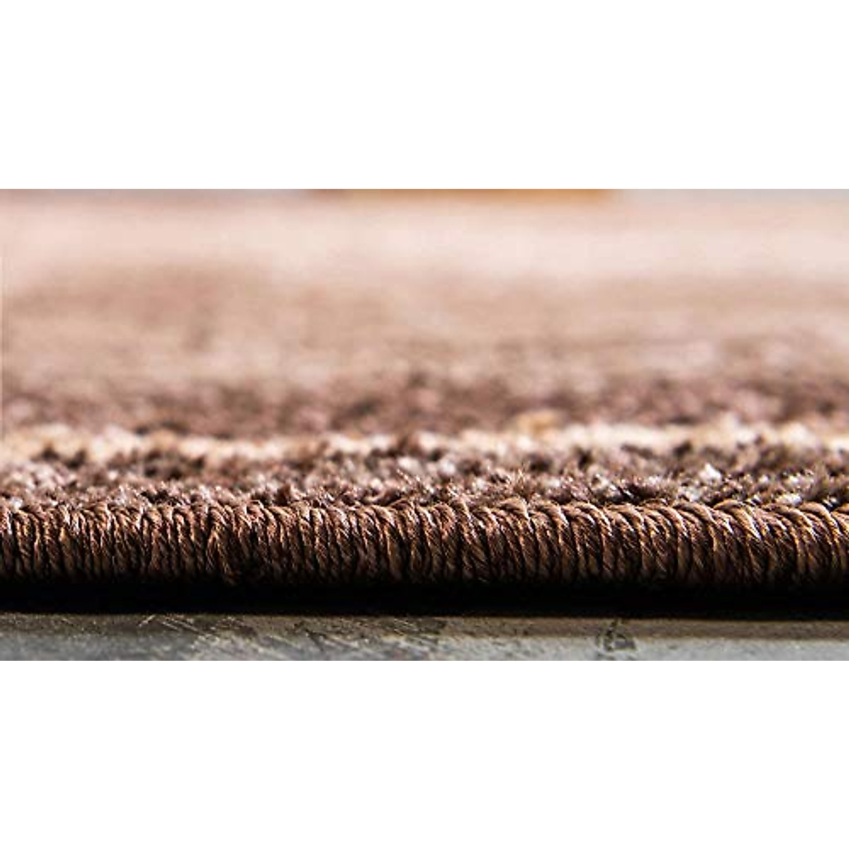 Unique Loom Autumn Collection Modern Contemporary Casual Abstract Area Rug, Rectangular 9' 0 x 12' 0, Brown/Beige Border