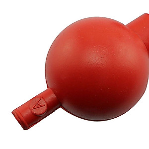 JCBIZ Lab Pipette Filler Bulb 3 Valves Rubber Pipets, Red Three Valve Safety Pipette Filler