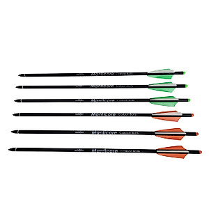 SAS 15" Manticore Carbon Bolts for Hunting Recurve Crossbow - 6/Pack