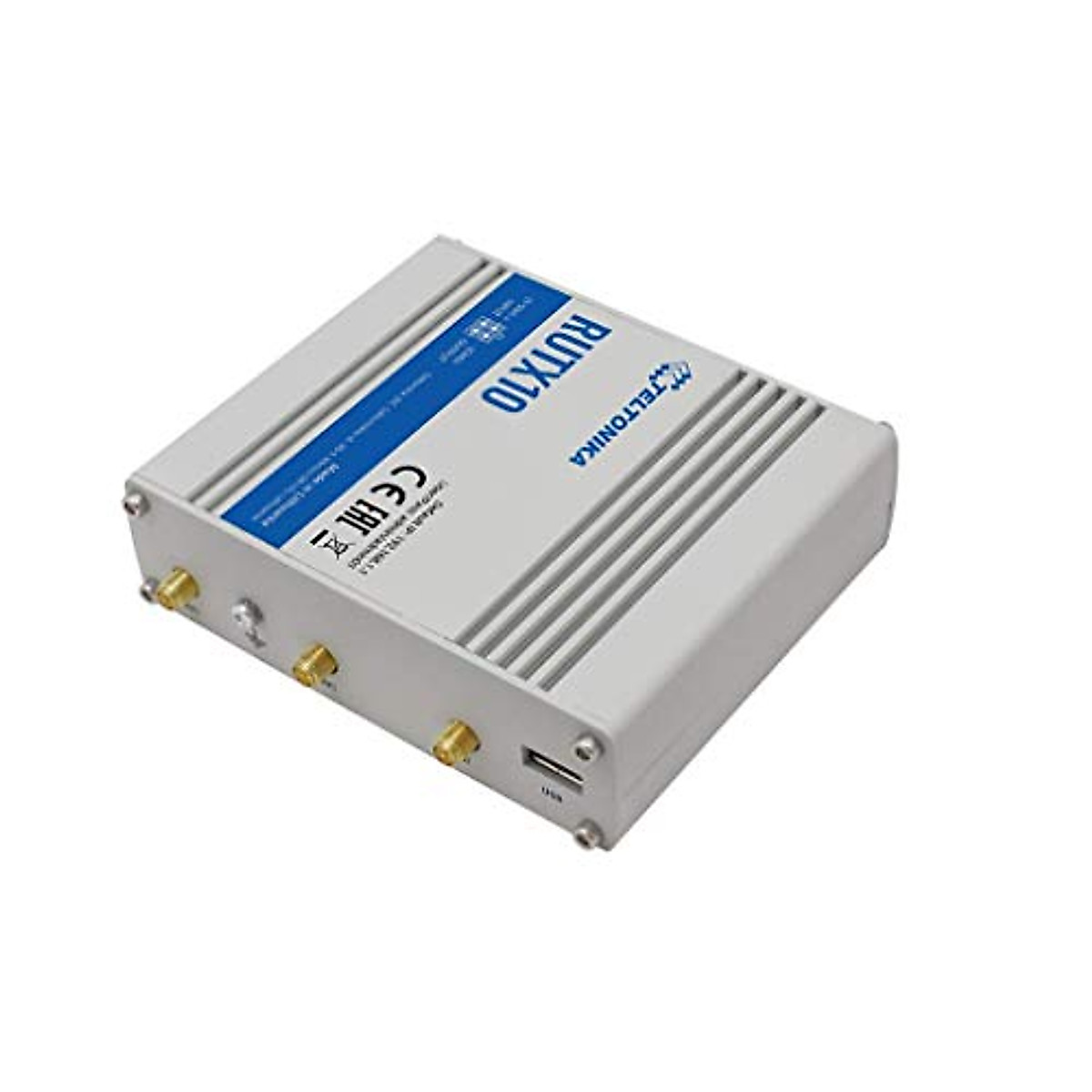 Teltonika RUTX10000300 Professional Ethernet Router, UK PSU, Digital Input/Output for Remote Monitoring and Control, Dual Band WiFi and Bluetooth LE, Aluminium Housing, Firewall and VPN Services