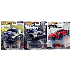 Hot Wheels Premium Fast & Furious Fast Stars Complete Set of 5 Vehicles