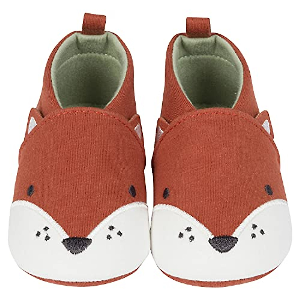 Gerber Baby Moccasins Crib Shoes Newborn Infant Neutral Boys Girls, Fox Orange, 0 3 Months Unisex