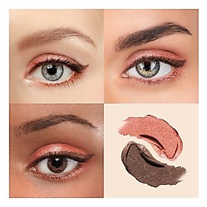 TSUVIMI 2-in-1 Shimmer Eyeshadow Stick (Sky Blue and Marine Blue) High-Pigment Cream-to-Powder Formula for Long-Lasting, Crease-Free Wear, Water and Oil-Resistant, and Effortless Blending