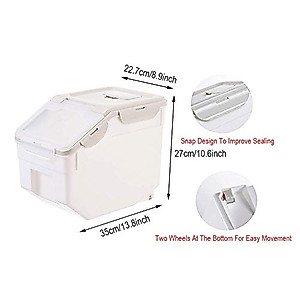 WINIAER Airtight Food Storage Containers, Large Capacity Pet Food Storage Container, Kitchen Pantry Storage Bin for Rice, Cereal, Flour, Snacks