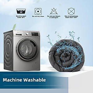 Soft Oversized King Comforter 120"x120" Extra Large Lightweight Quilted Down Alternative All Season Fluffy Breathable Microfiber Grey