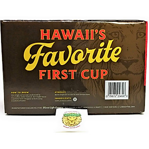 Lion Coffee Single Serve Coffee Pods ORIGINAL Roast (Pack of 54) with Exclusive Lion Coffee Factory Direct Brand Registered Sticker, AN ISLAND FAVORITE