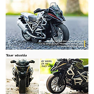 Gilumza Pull Back Motorcycle Toys with Music Lighting, Motorcycles Toy for Boys Kids Christmas Birthday Age 3 4 5 6 7 8 Year Old (Blue)