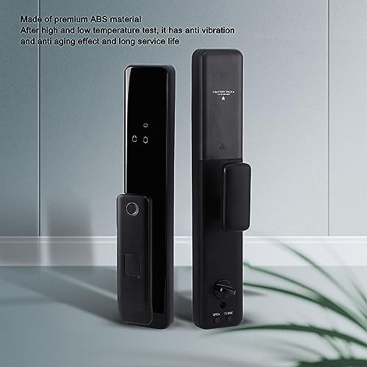 Smart Entry Lock with Fingerprint Password IC Card Mechanical Key Mobile Phone Unlock Keyless Electronic Lock for Home Door