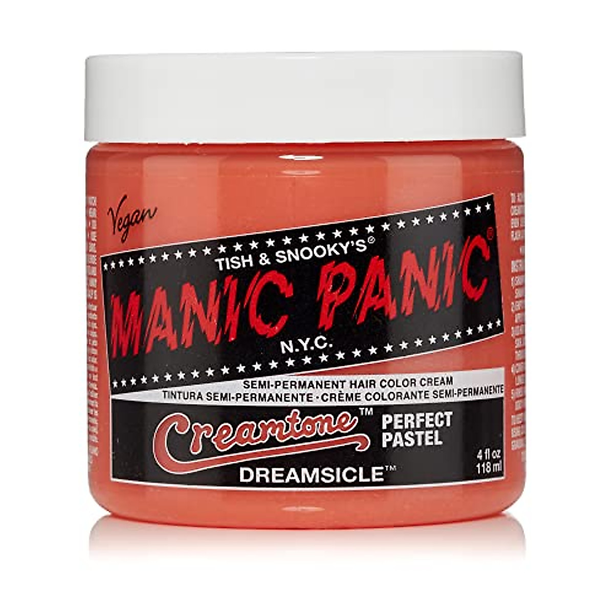 MANIC PANIC Dreamsicle Hair Dye – Creamtone Perfect Pastel - Semi-Permanent Hair Color - Creamy, Pastel Orange Dye With Warm Undertones - Vegan, PPD & Ammonia-Free - For Coloring Hair on Women & Men