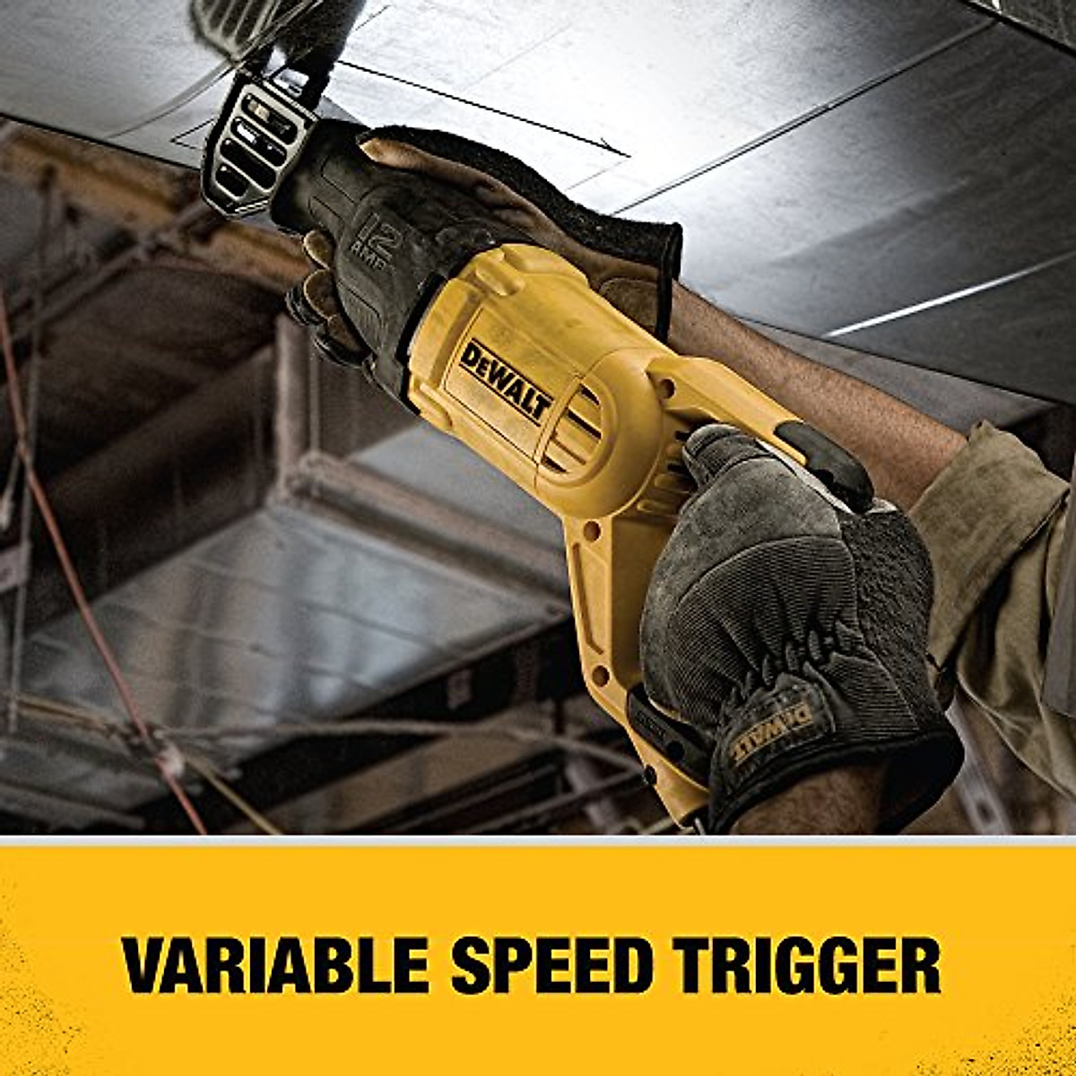 DEWALT Reciprocating Saw, Corded, 12-Amp (DWE305)