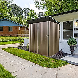 Amopatio Outdoor Storage Shed 5x3 Feet, Heavy Duty Metal Sheds, Waterproof Tool Shed for Garden, Backyard