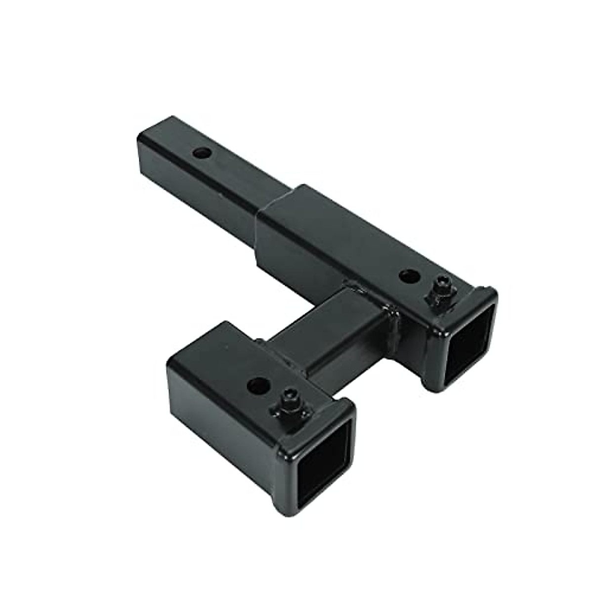 Trailer 2 inches Dual Hitch Receiver Adapter Extension 9-1/2 inch for Towing Bicycle Rack，GTW 5,000 lbs,with Pin and Clip