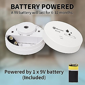 Geevon 6 Pack Water Leak Detectors, 100dB Water Sensor Alarms Flood Detector for Basements, Bathrooms, Laundry Rooms, Kitchens, Garages, and Attics, Water Alarms Battery-Operated (Battery Included)
