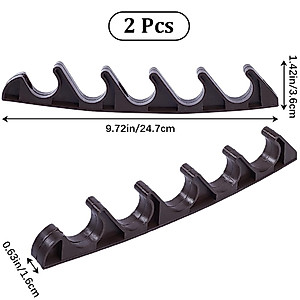 GORGECRAFT 2PCS 6 Positions Brown Plastic Adjustable Bracket 10" L x 1.4" W Outdoor Chaise Lounge Brackets Chair Replacement Parts Back Support for Patio Lawn Yard Furniture Back-Height Multi Position