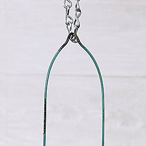 Distressed Porch Lantern - Solar-Powered Light with Vintage-Style Cage - Green