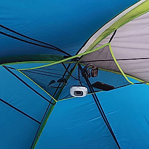 Dome Tent Ozark Trail 10-Person Family Camping Tent with 3 Rooms and Screen Porch, blue