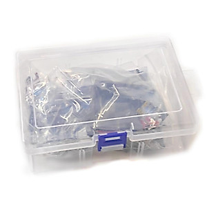 Upgrade Version 45 in 1 Sensor Module Kits for Arduino R4 UNO R3 MEGA2560 Nano Raspberry Pi ESP8266 ESP32 STM32 Development Board Programming Accessorries with Plastic Box Package