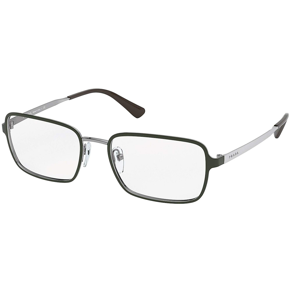 Prada PR 57XV - 5591O1 Sunglasses TOP GREEN/GUNMETAL W/DEMO LENS 56mm