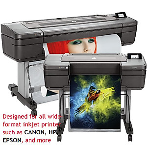 RC-Depot1 - Premium 60 ft Polyester matte Canvas roll waterproof 280 gsm (4 Size Available) quick dry wide format Inkjet Perfect for Fine Art Photography Giclée Printing (24 inch x 60 ft,)